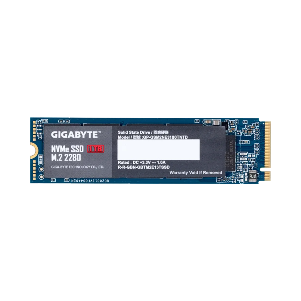 GIGABYTE NVMe M.2 SSD(R-2500 MB/s,W-2100 MB/s) 1TB – Quadra Stores